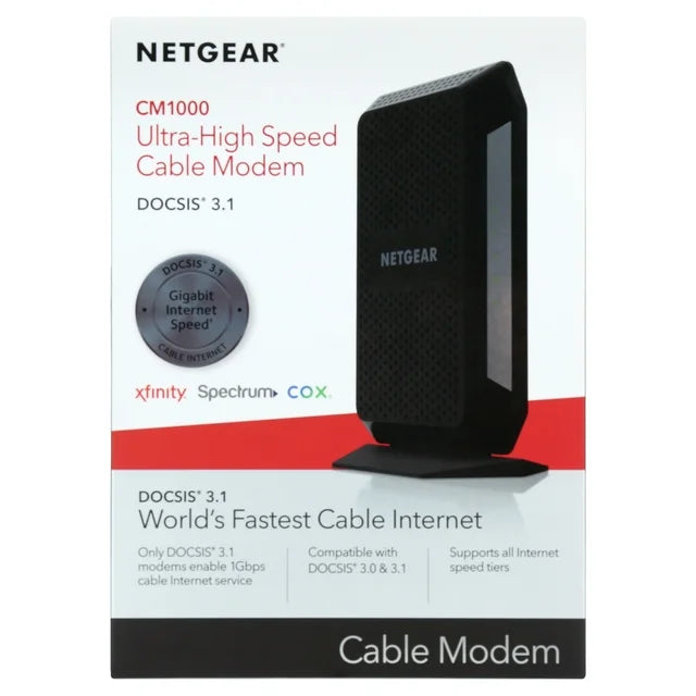 NETGEAR Ultra-High Speed Cable Modem – DOCSIS® 3.1 for XFINITY® from C ...