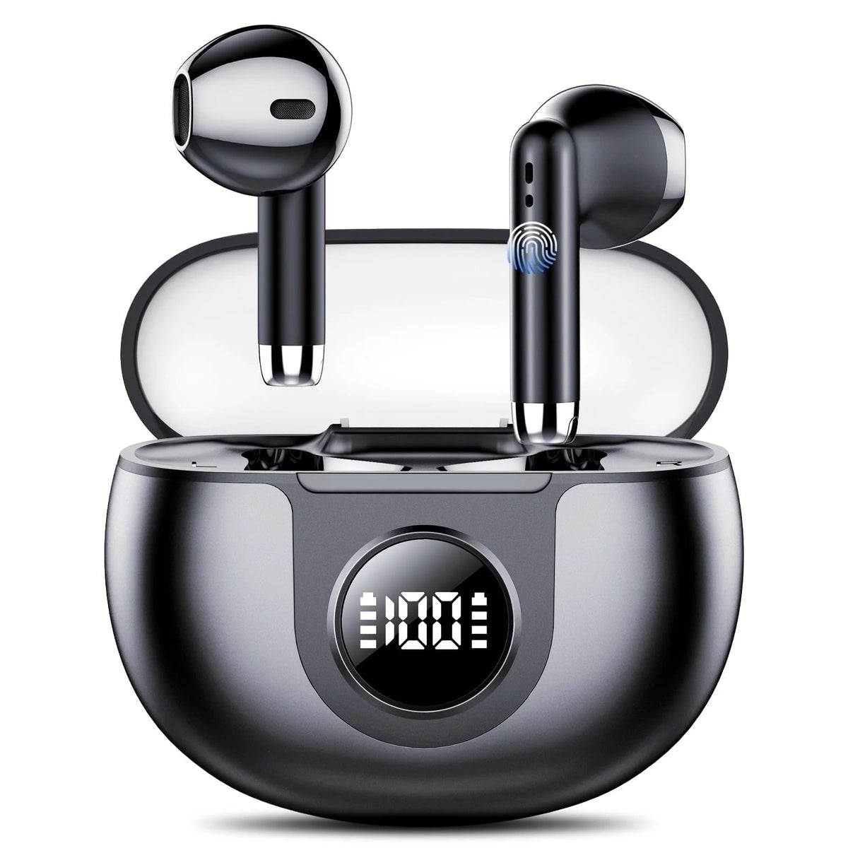 Wireless Earbuds Bluetooth V5.3 Headphones 60H Playback Deep Bass Ster ...