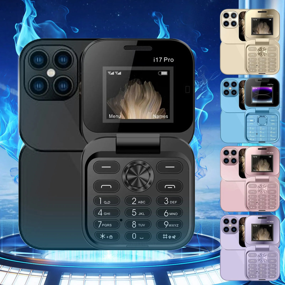 2025 2025 New Mini Flip Mobile Phone 2 SIM Card Small Display Foldable ...